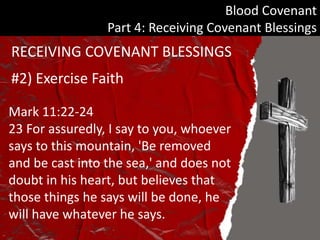Blood Covenant Part-4: Receiving Covenant Blessings | PPTX