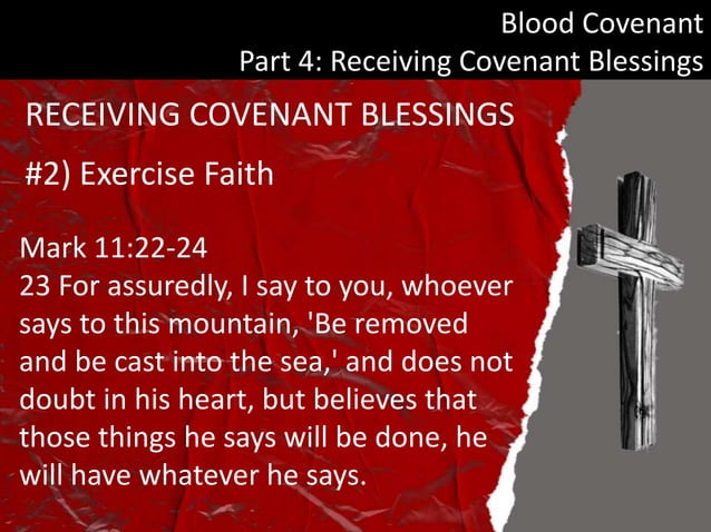 Blood Covenant Part-4: Receiving Covenant Blessings | PPT