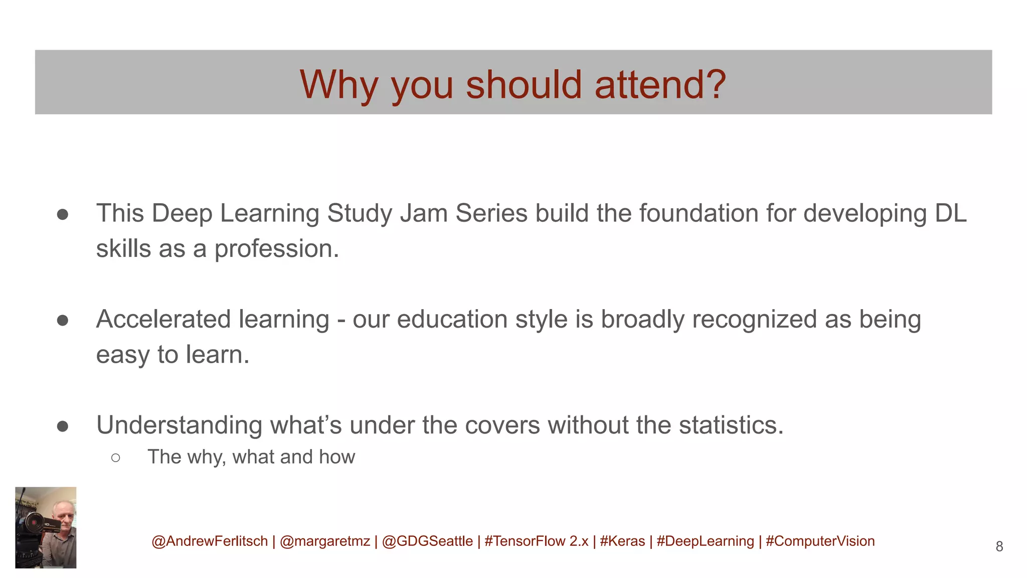 Deep Learning Design Patterns Study Jams - Overview | PPT
