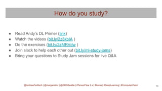 Deep Learning Design Patterns Study Jams - Overview | PPT
