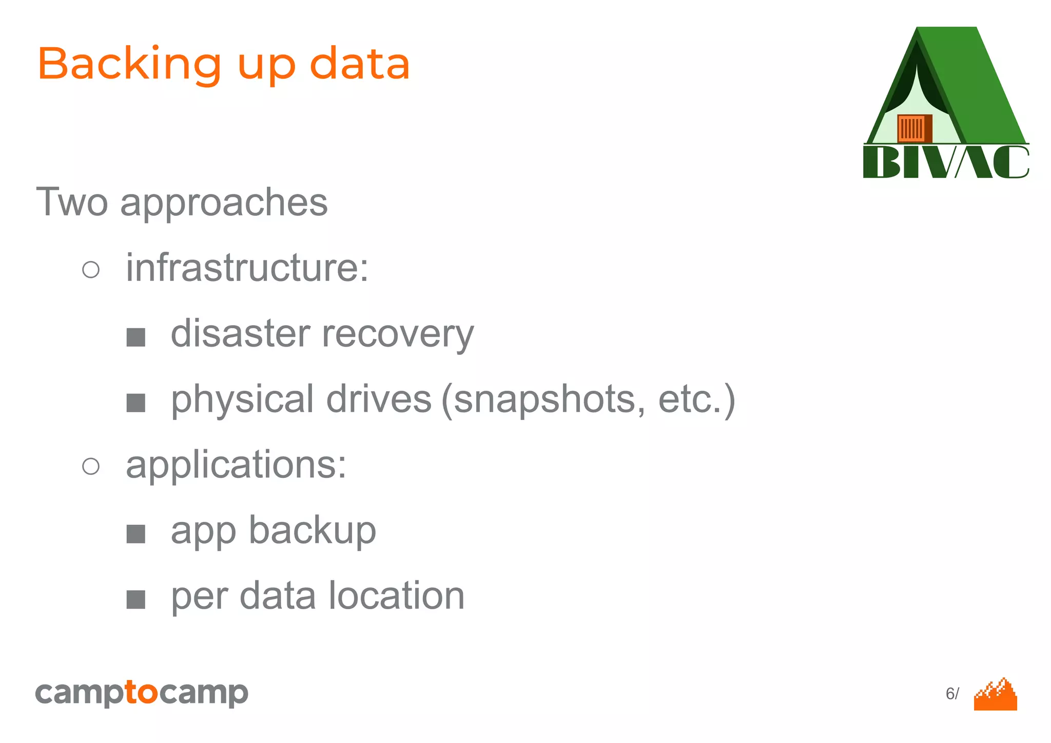 Bivac - Container Volumes Backup | PPT