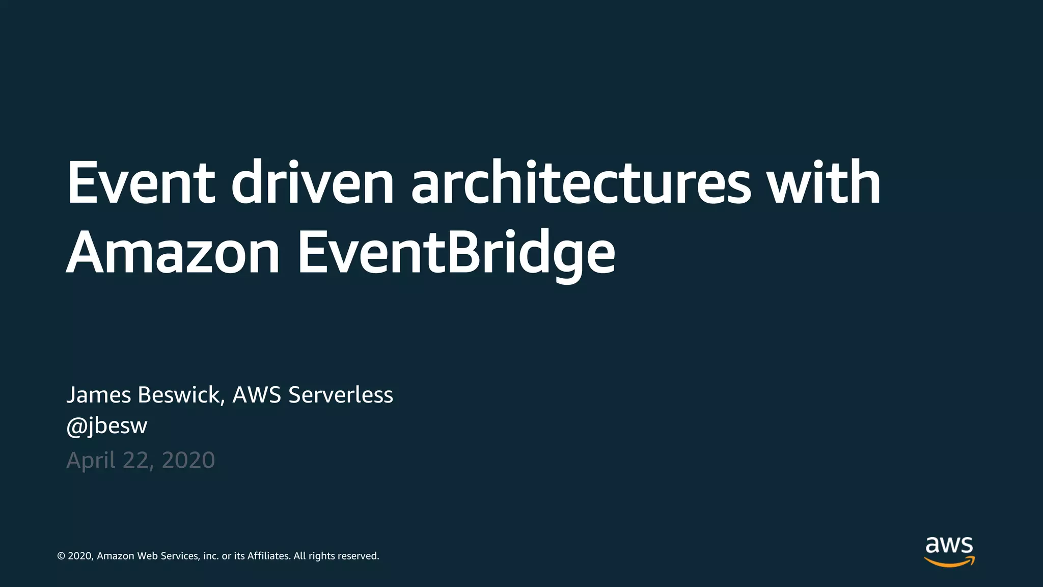 Building Event-driven Architectures with Amazon EventBridge | PDF
