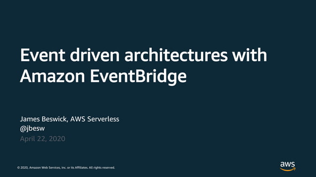 Building Event-driven Architectures with Amazon EventBridge | PDF