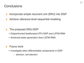 UTTERANCE-LEVEL SEQUENTIAL MODELING FOR DEEP GAUSSIAN PROCESS BASED ...