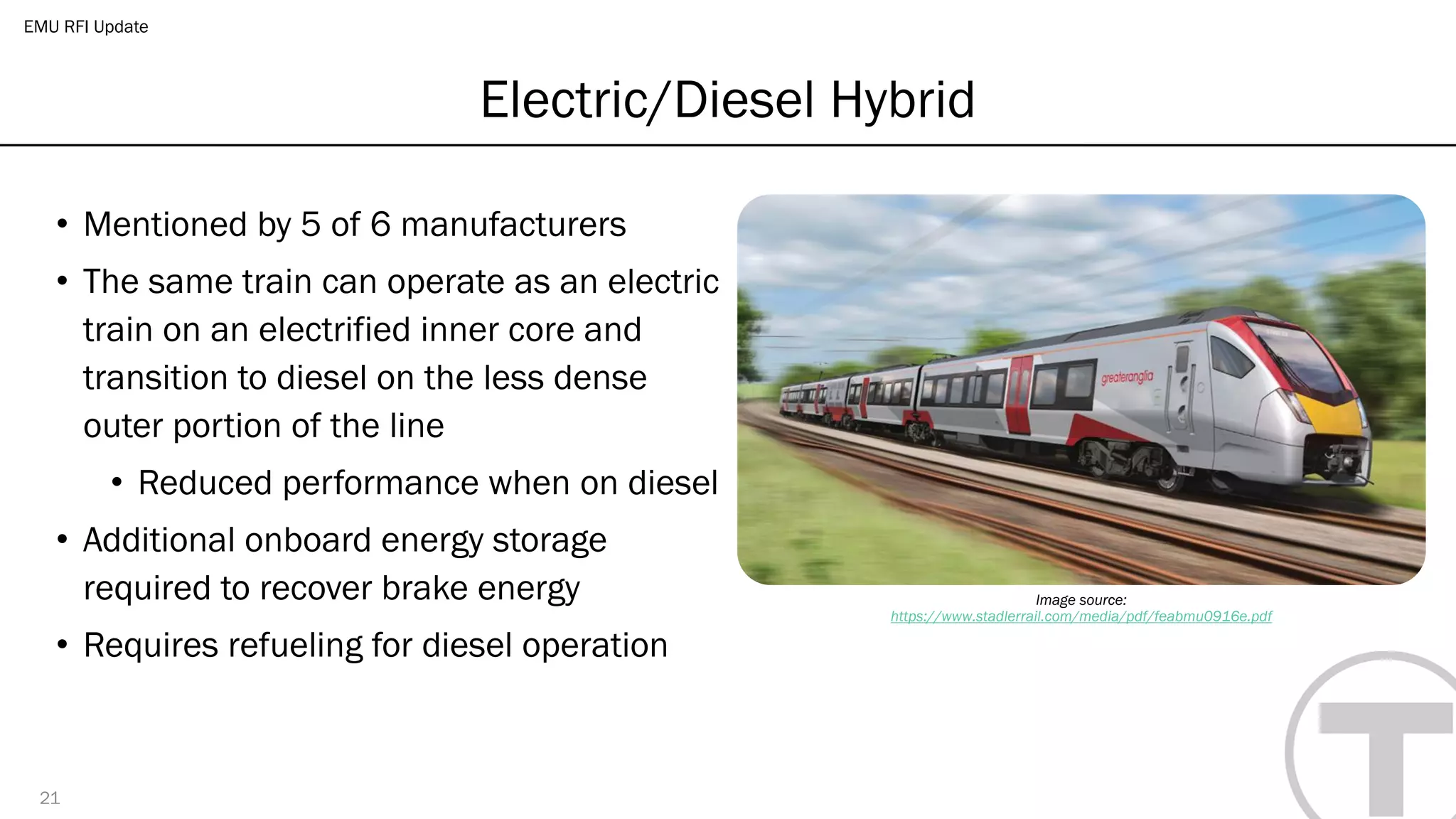 MBTA Electric Multiple Units RFI Update | PDF