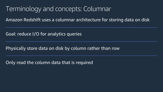 AWS SSA Webinar 20 - Getting Started with Data Warehouses on AWS | PPT