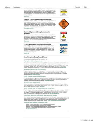 June 2020 Connection Workplace Safety Newsletter | PDF