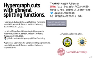 Hypergraph Cuts with General Splitting Functions | PPT
