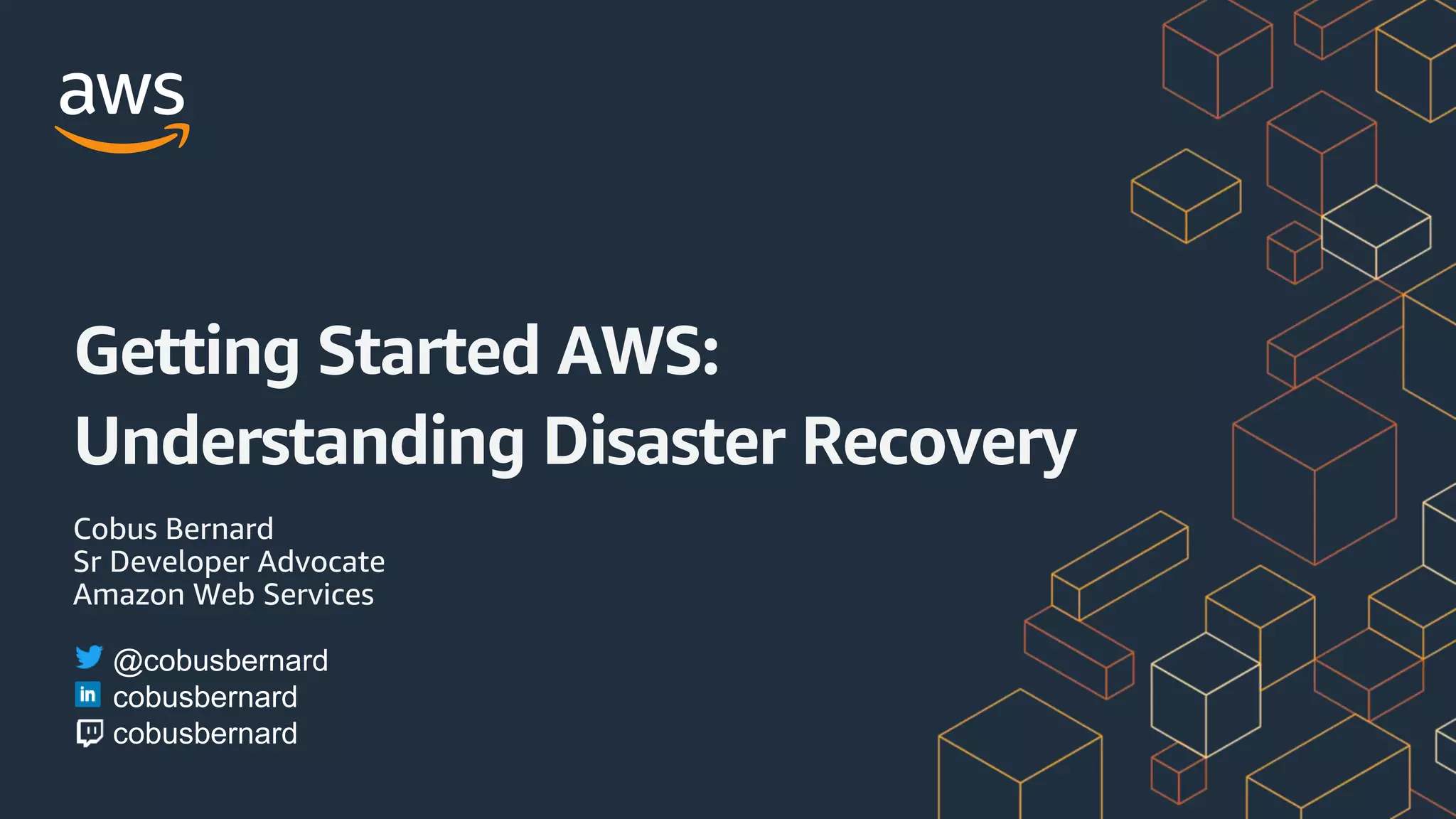 Aws Webinar 24 Getting Started With Aws Understanding Dr Ppt