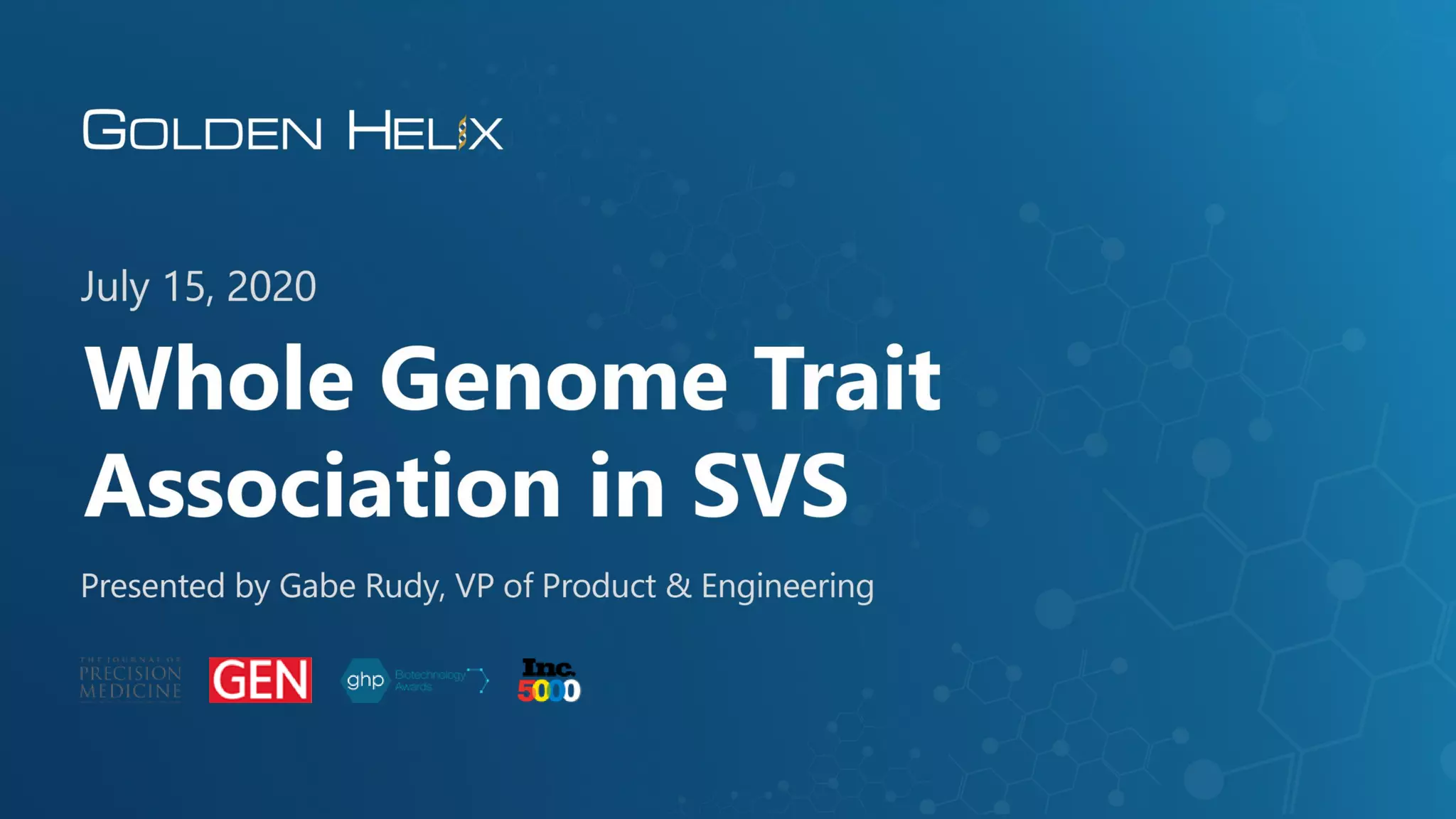 Whole Genome Trait Association in SVS | PDF