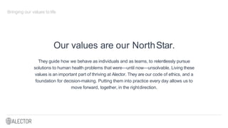 Alector's Values | PPT
