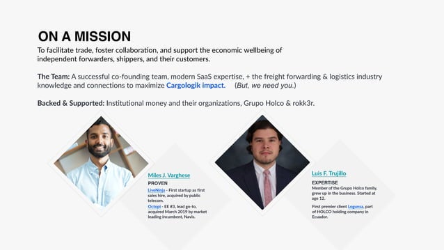 Cargologik - Go Live Launch Intro Deck | PPT