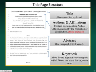 How to Write a Research Journal Article | PPT
