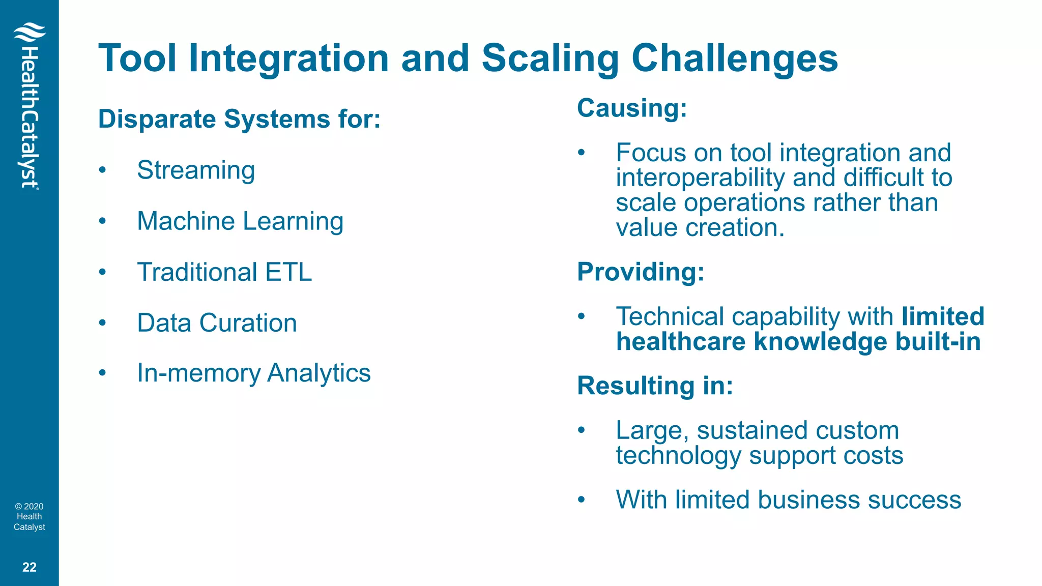 The Health Catalyst Data Operating System (DOS™): Lessons Learned and ...
