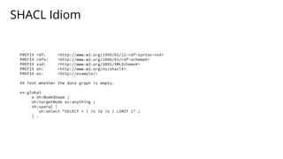 SHACL in Apache jena - ApacheCon2020 | PPT