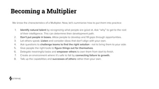 "Multipliers" by Liz Wiseman - Book Summary | PDF