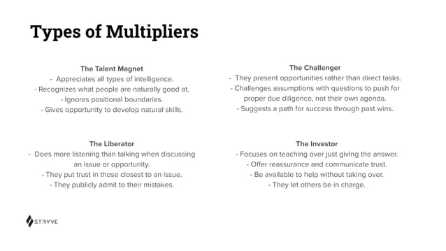 "Multipliers" by Liz Wiseman - Book Summary | PDF | Career Advice | Careers