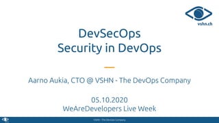 DevSecOps - Security in DevOps | PPT