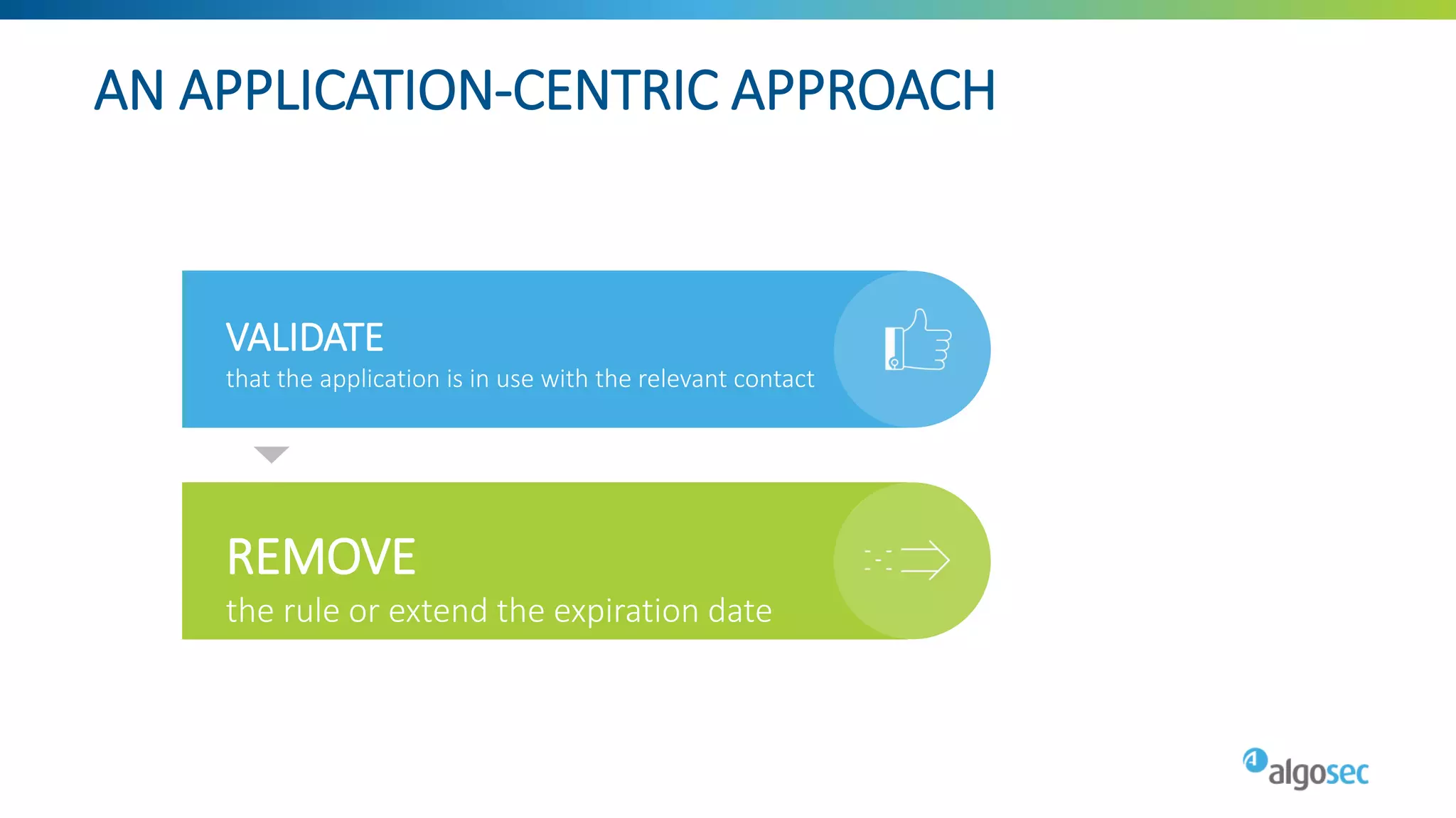 Radically reduce firewall rules with application-driven rule recertification | PPT