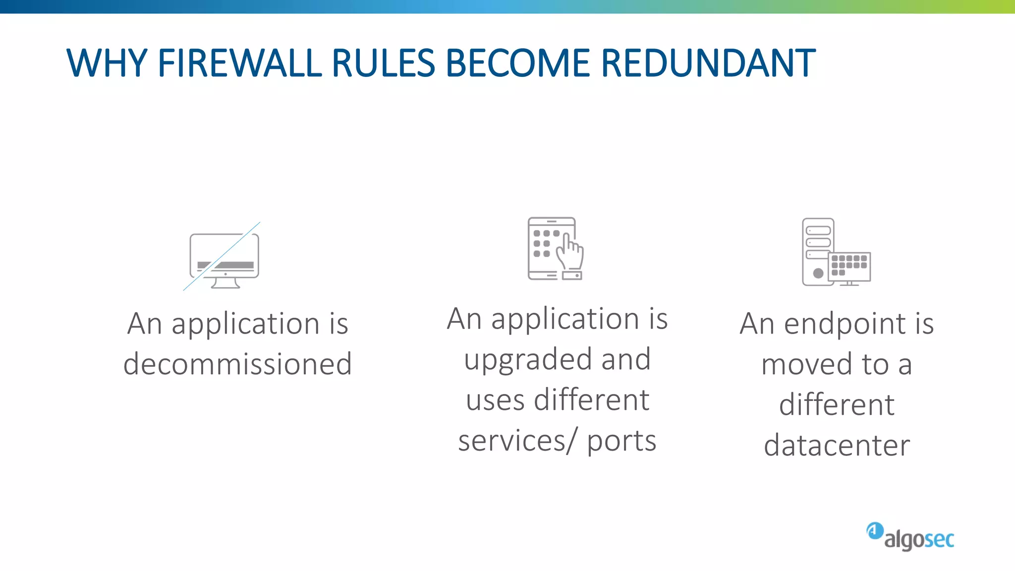 Radically reduce firewall rules with application-driven rule recertification | PPT
