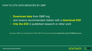 GBIF and Open Science | PDF