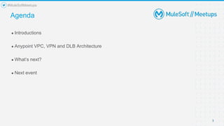 Toronto Virtual Meetup #7 - Anypoint VPC, VPN and DLB Architecture | PPT