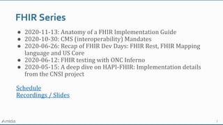 2020-11-13 Anatomy of a FHIR Implementation Guide | PPTX | Programming Languages | Computing