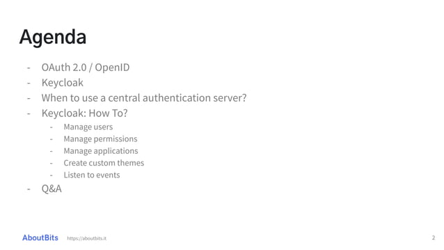 SFScon 2020 - Alex Lanz Martin Malfertheiner - OAuth2 OpenID | PPT