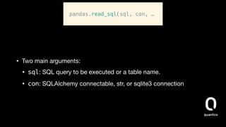 pandas.(to/from)_sql is simple but not fast | PPT