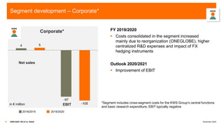 German KWS seed group investor presentation | PPT