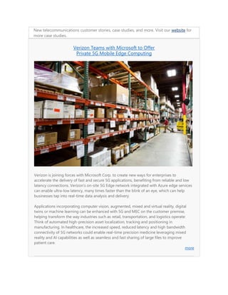 Microsoft Telecommunications Industry News | November 2020 | PDF ...