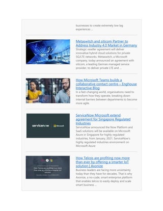 Microsoft Telecommunications Industry News | November 2020 | PDF ...