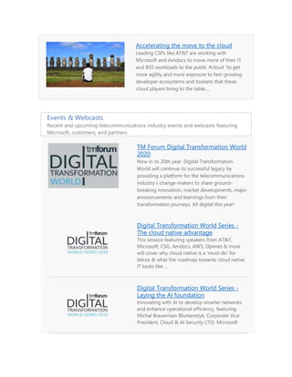 Microsoft Telecommunications Industry News | November 2020 | PDF ...