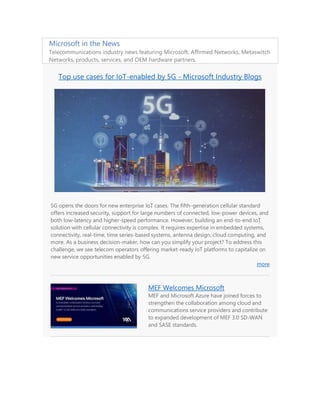Microsoft Telecommunications Industry News | November 2020 | PDF ...
