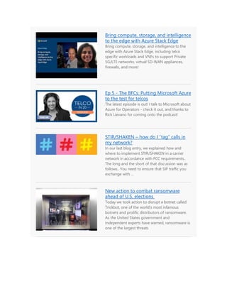 Microsoft Telecommunications Industry News | November 2020 | PDF ...