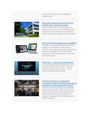 Microsoft Telecommunications Industry News | November 2020 | PDF ...