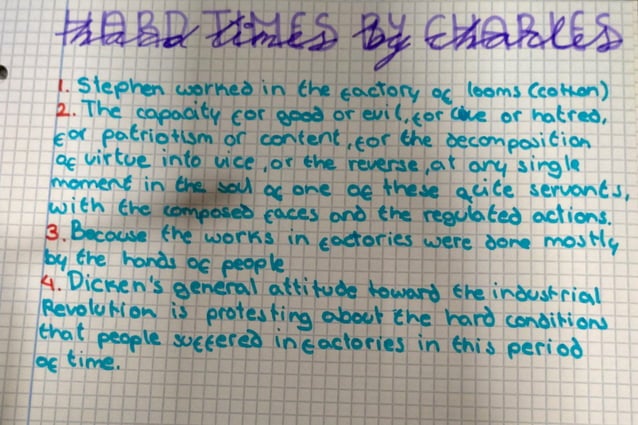 The Industrial Revolution in HARD TIMES (Charles Dickens), by Inés ...