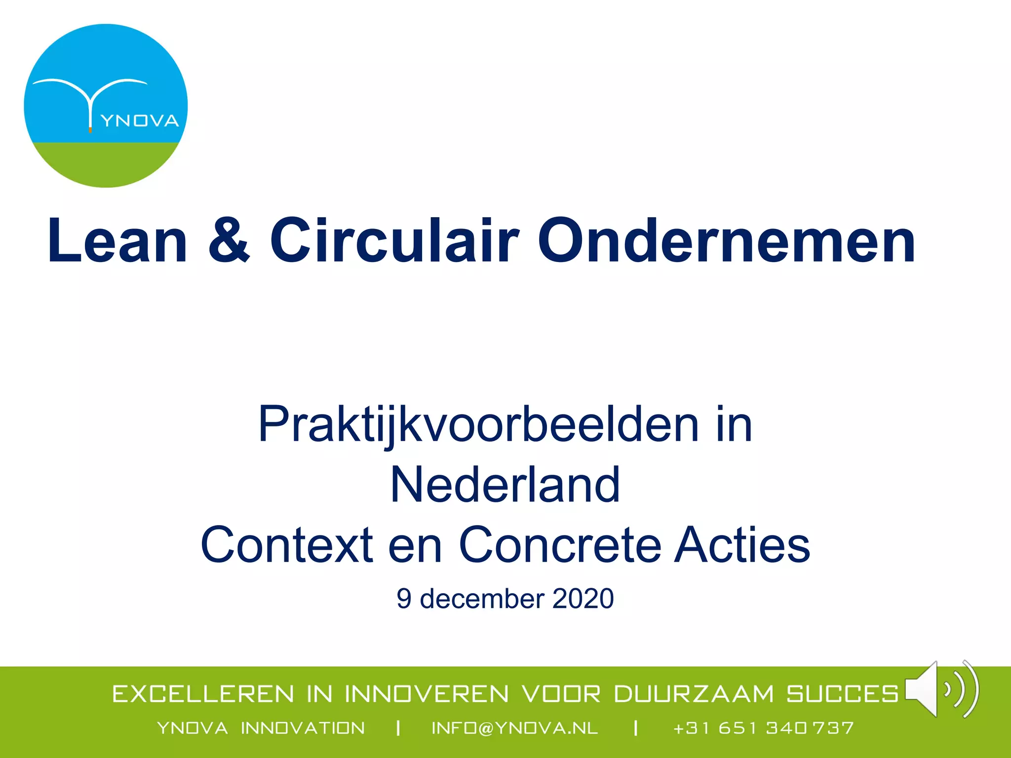 Masterclass De evolutie van Lean naar C-Lean (Jacqueline Hofstede) | PPT