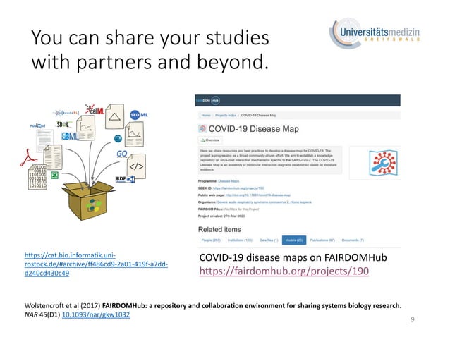 COMBINE standards & tools: Getting model management right | PPT