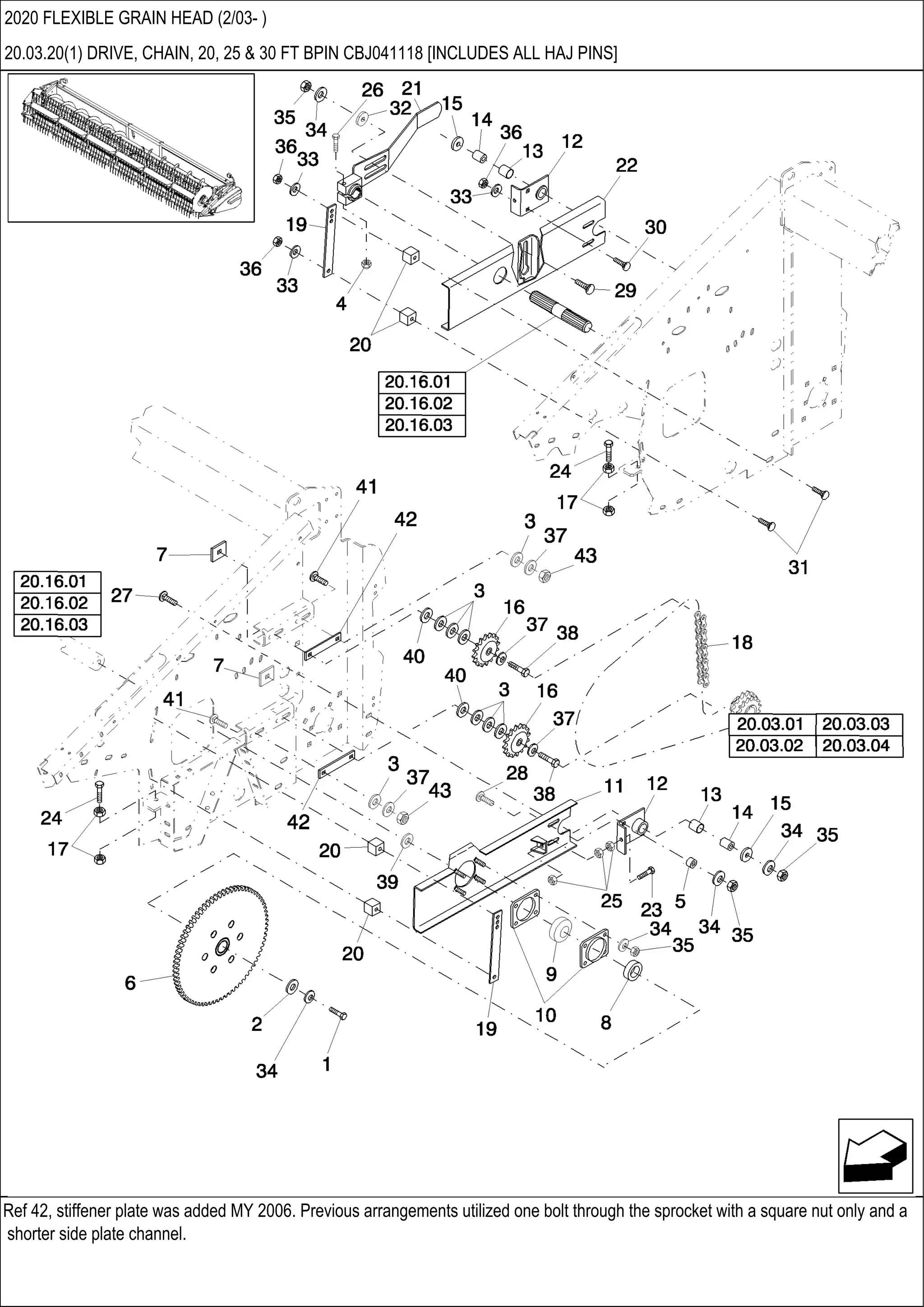 CASE 2020 Flexible grain head parts catalog | PDF