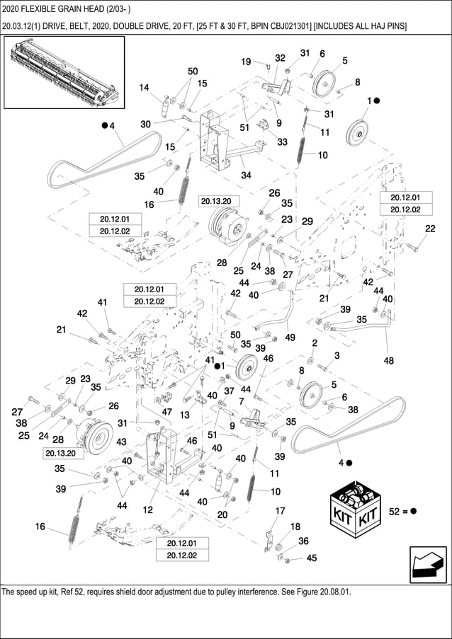 CASE 2020 Flexible grain head parts catalog | PDF