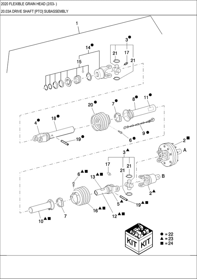 CASE 2020 Flexible grain head parts catalog | PDF