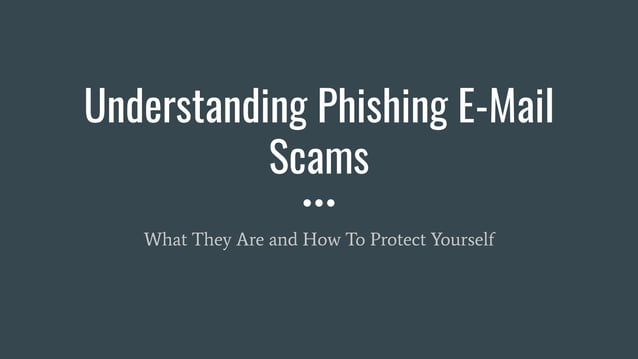 Understanding Phishing E-Mail Scams | PDF | Email | Internet