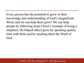 Helping Others to Grow in the Word | PPTX