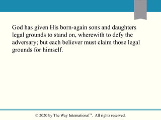 Our Legal Rights in Christ to God’s Blessings | PPTX | Christianity ...
