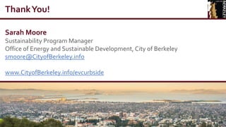 Berkeley Residential Curbside EV Charging Pilot Program by Sarah Moore ...
