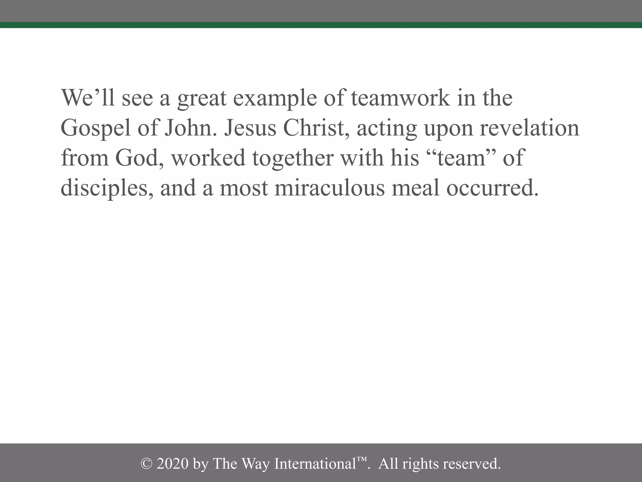 Teamwork: Bringing God’s Power into Impact | PPTX