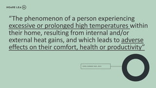 Mark Harber - Design solutions to mitigate apartment overheating | PPT