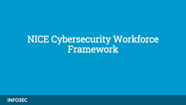NICE Cybersecurity Workforce Framework: Close your skills gap with role ...
