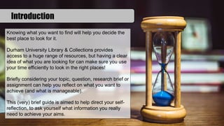 Identifying your information need (Generic) | PPTX